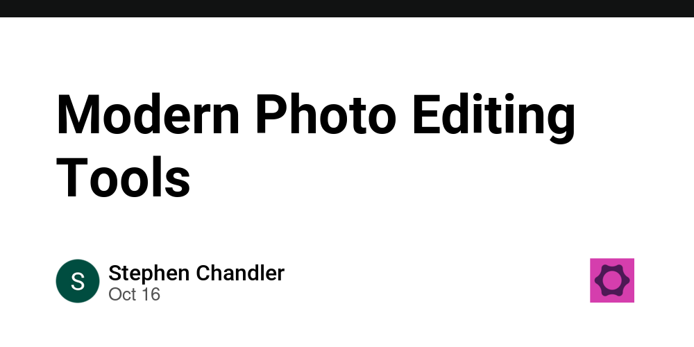 Modern Photo Editing Tools - The Ops Community ⚙️
