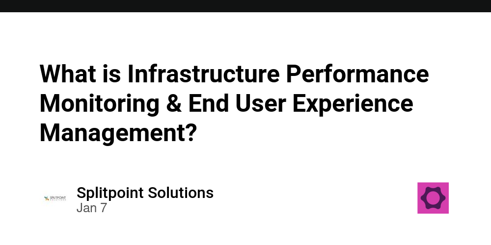 What is Infrastructure Performance Monitoring & End User Experience ...